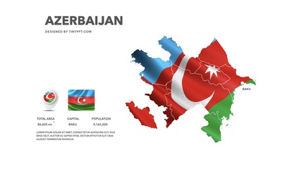 Azerbaijan Map Slide PowerPoint – TinyPPT